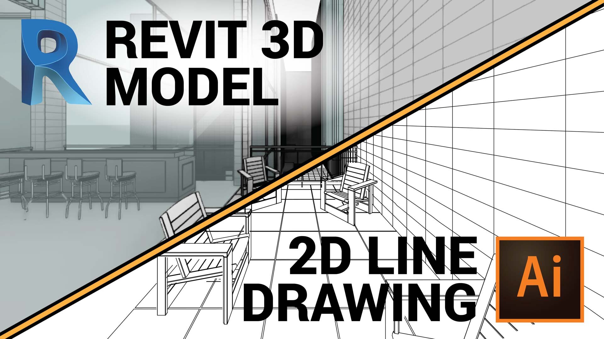 How To Convert A 3D Revit Model To 2D Vector Line Drawing Rascoh Studio